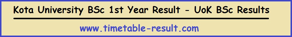 Kota University BSc 1st Year Result 2023 UoK B Sc Part 1 Result Name Wise Kota University BSc 1st Year Result 2023 UoK B Sc Part 1 Result Name Wise